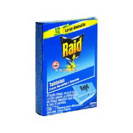 INSECTICIDA ELECT. RAID RECAR. A/ZANCUDO 12 TAB