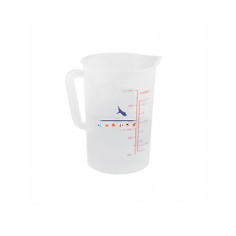 JARRO POLIPROPILENO 1 LT GRADUADO C/ASA