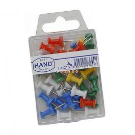 PUSH-PINS COLORES CAJA 100 UNIDADES
